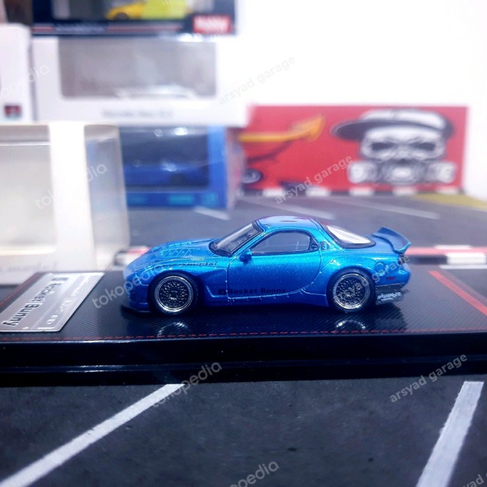 LATEST Ignition Rocket Bunny Model Mazda RX7 FD3s blue Metallic ...
