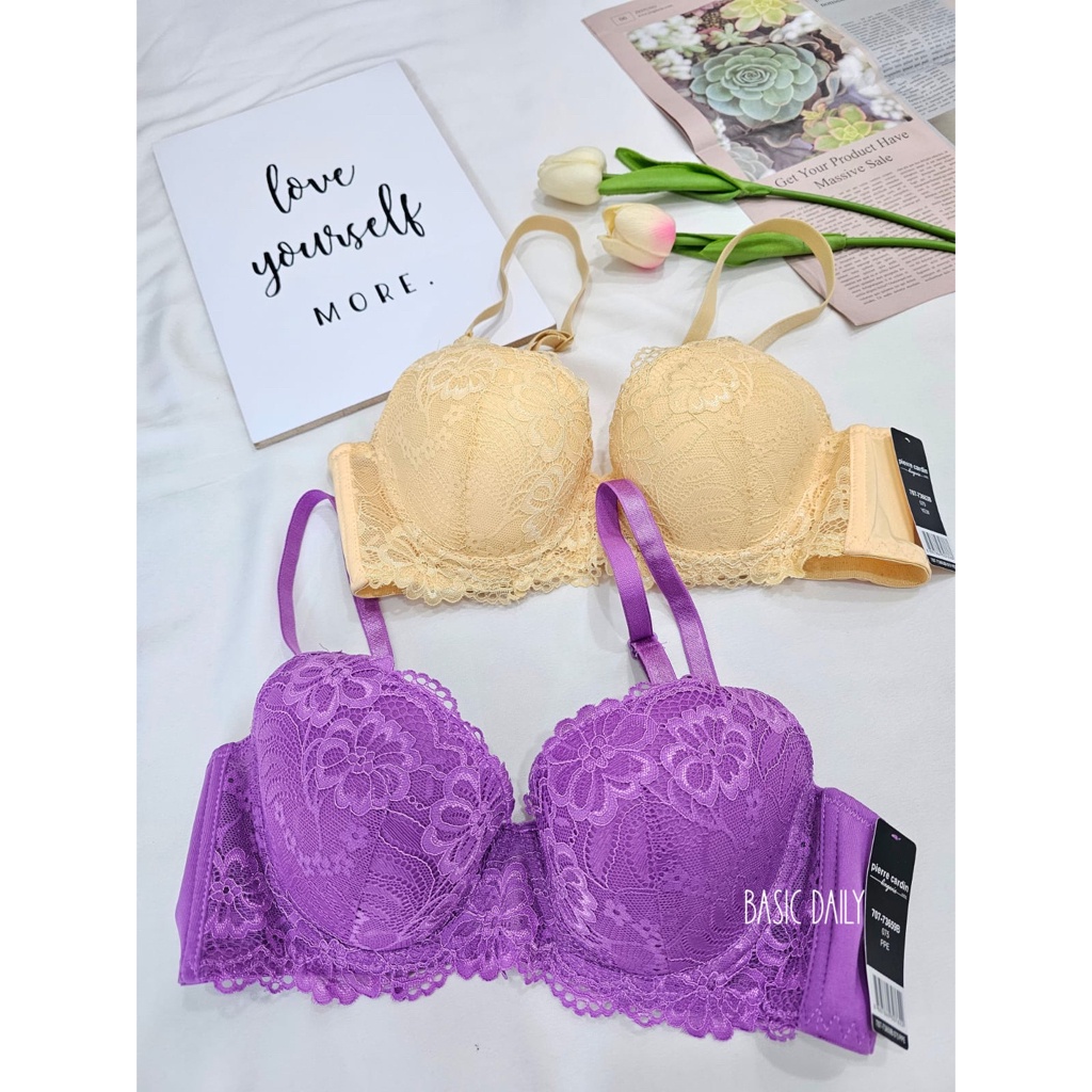 Pierre Cardin Wire Lace Bra | Wire Bra | Brocade - 5310 | Shopee ...