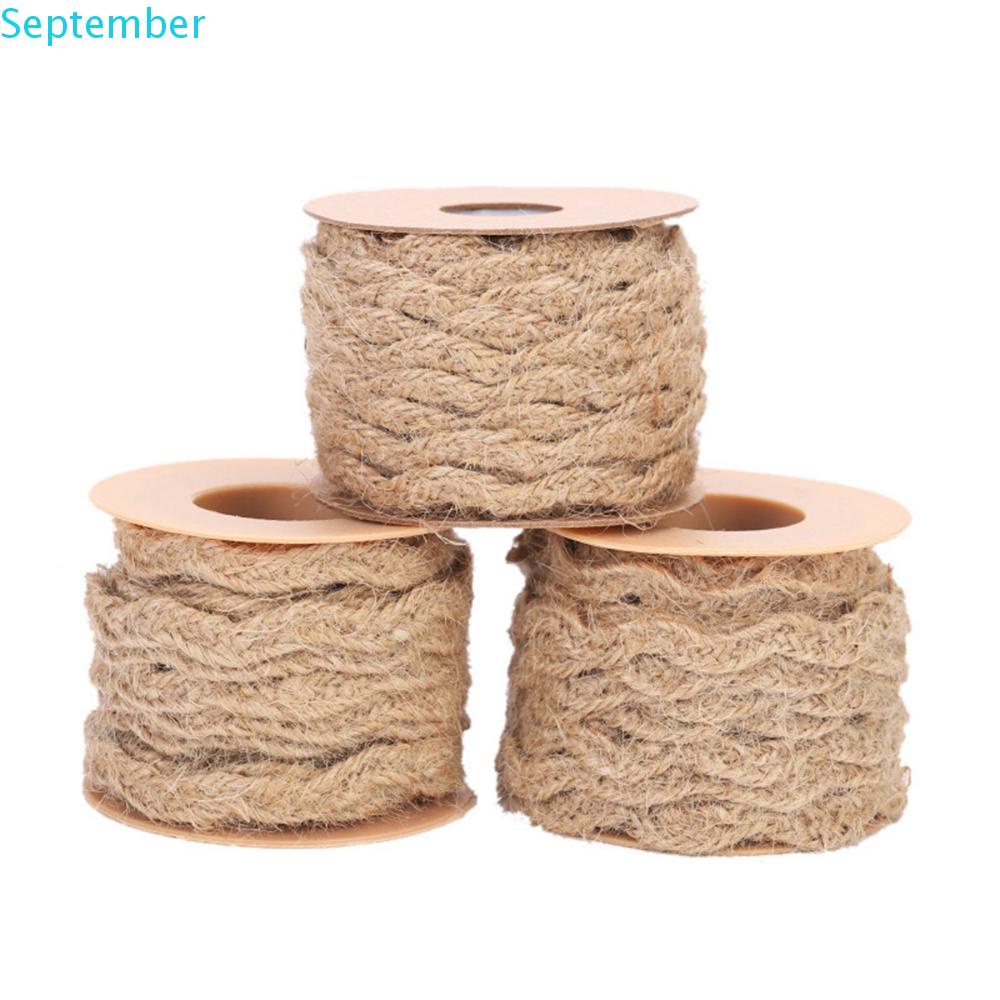 SEPTEMBER Christmas Braided String Wedding Hemp Rope Jute Ribbons ...