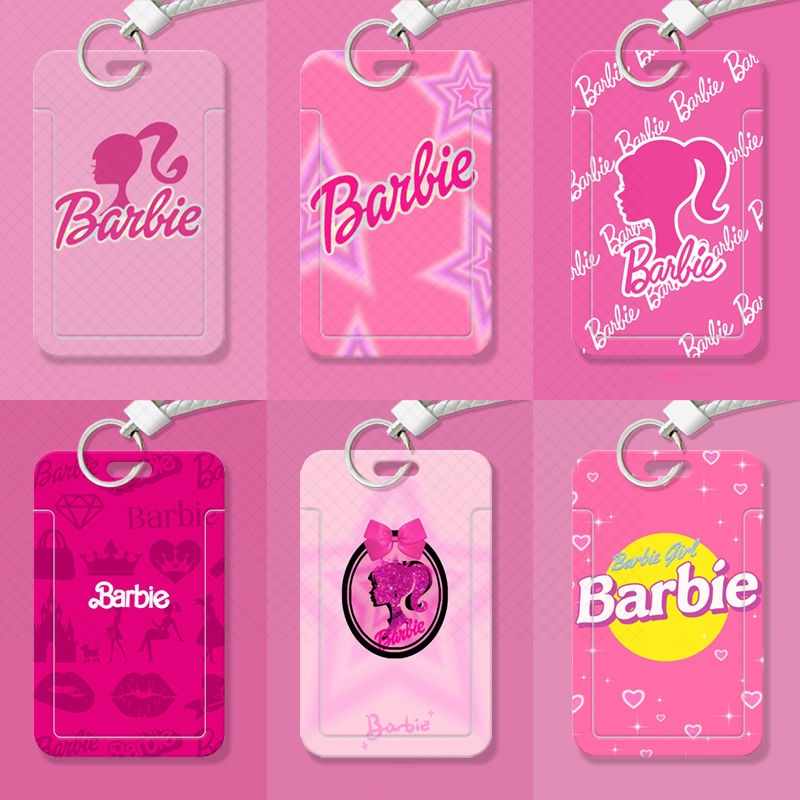 Barbie card protect cover Barbie pink school card cover New semester ...