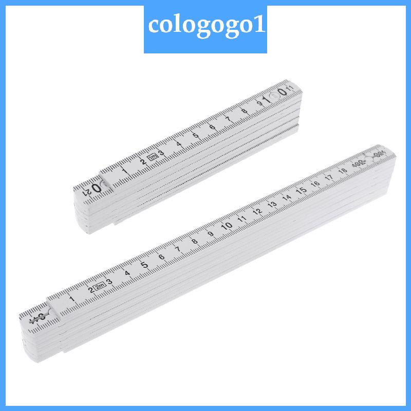Cologogo1 Folding Carpenters Ruler 1 2 Meter Plastic Folding Ruler for ...