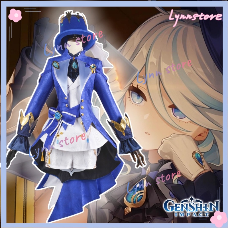 New Focalors Costume Cosplay Game Genshin Impact Cosplay Fontaine God ...
