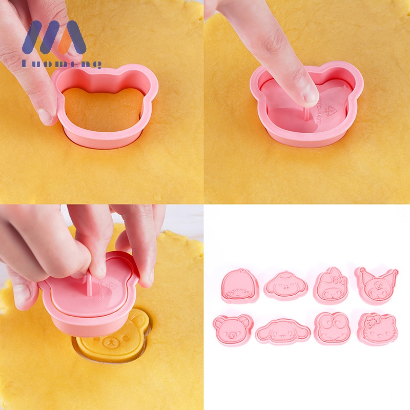 LuoMeng 8pcs 3D Cartoon Biscuit Mold Cookie Cutter Set Cookie Mold ...