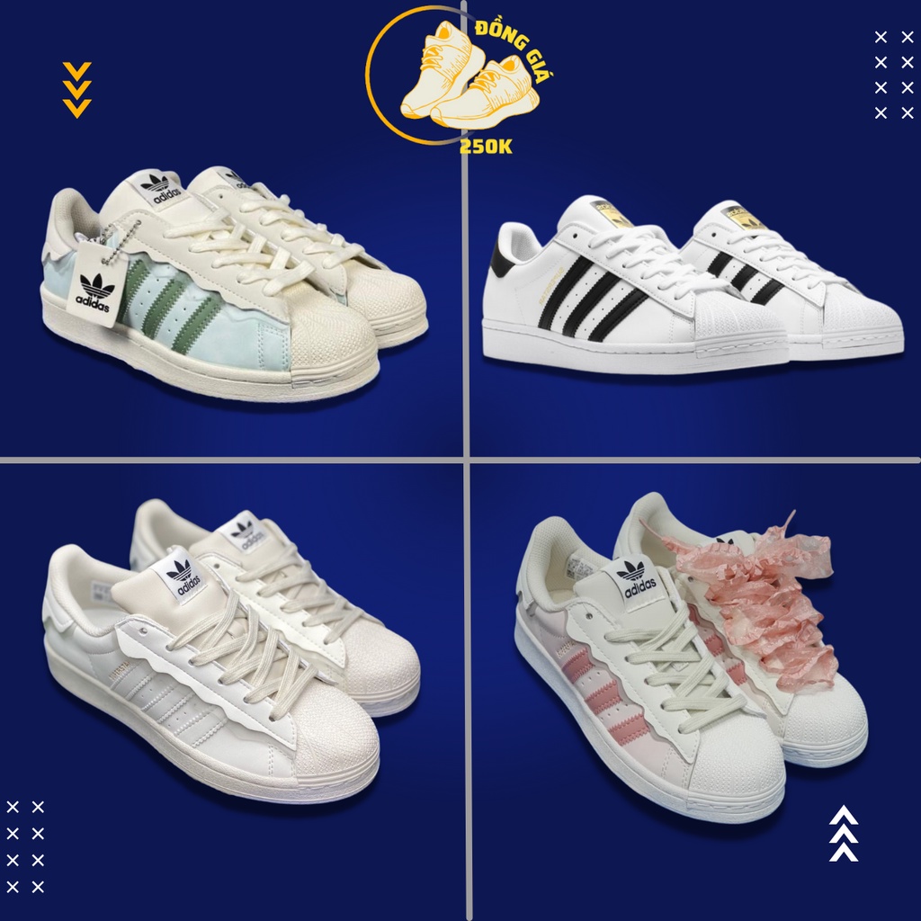 Adidas Superstar Das Clamshell Shoes 3 Colors Blue, Cream, Pink full ...