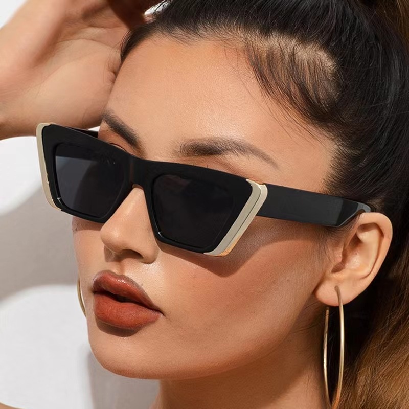 Fashion Retro Square Sunglasses For Women Classic Outdoor Cat Eye Shade