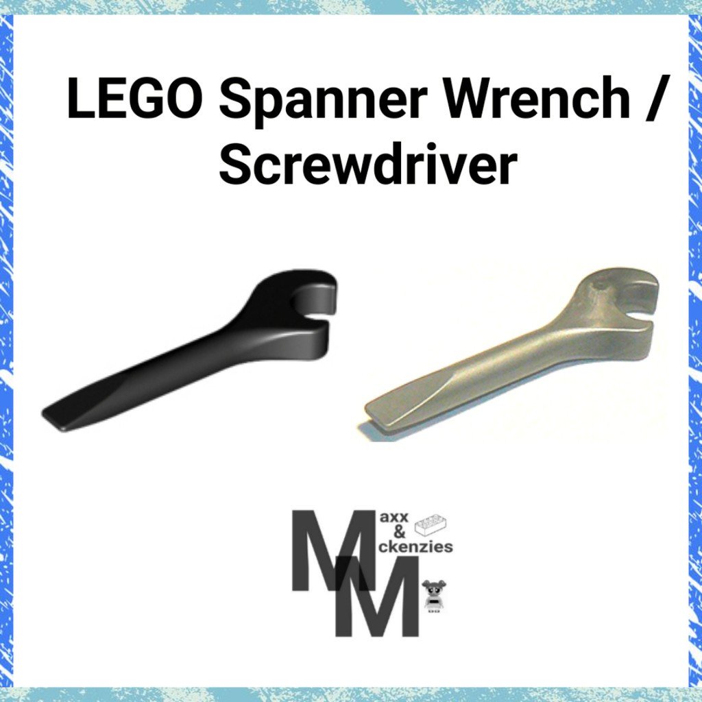 Tool Spanner Wrench / Screwdriver Black (4006) LEGO Minifigure ...