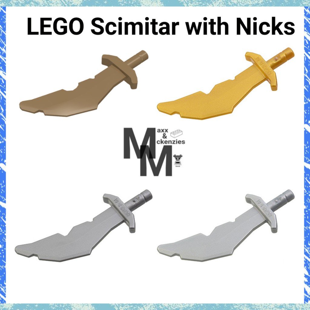 Sword, Scimitar with Nicks (60752) Minifigure Weapon | Shopee Philippines