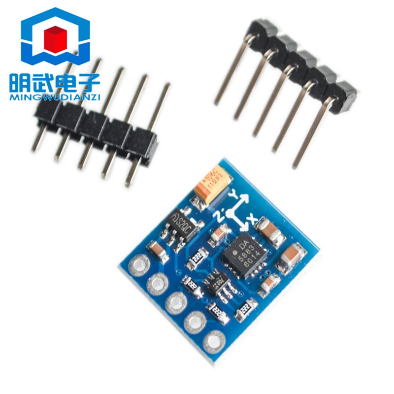 Gy 271 Qmc5883l Electronic Compass Compass Module Three Axis Magnetic 8346
