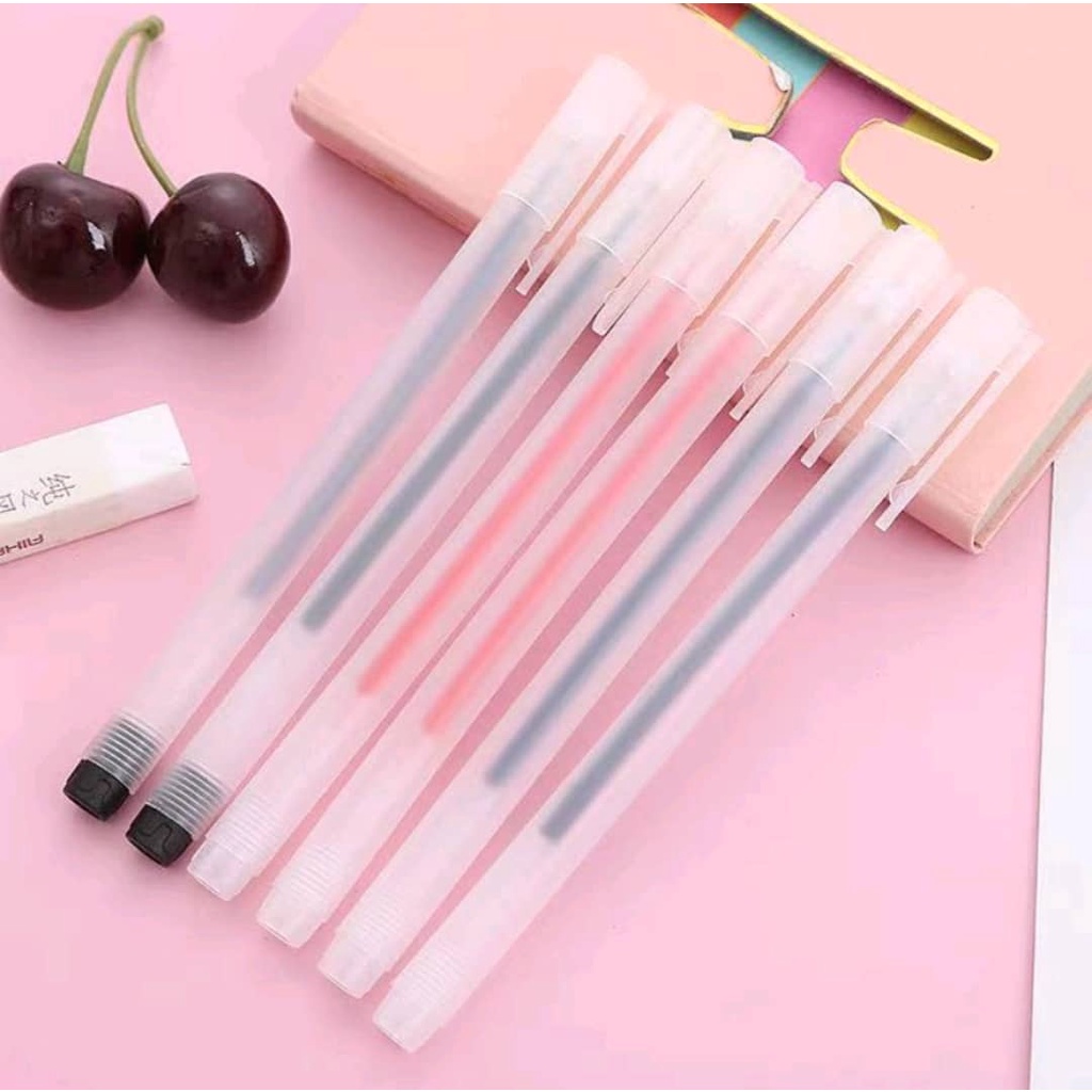 Black Ball Pen MUJI inspired Ballpen 0.5MM Ballpoint | Shopee Philippines