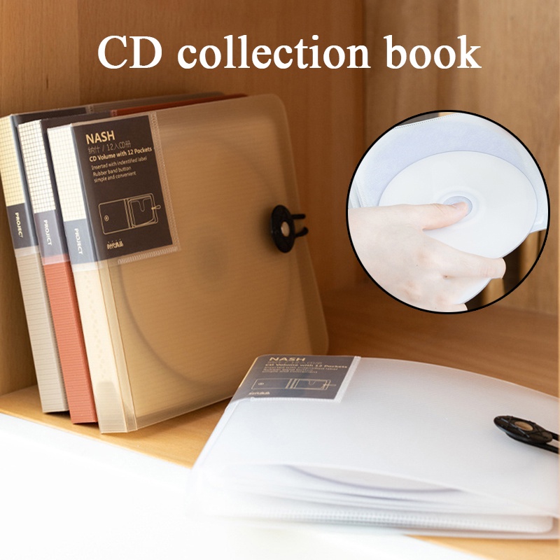 CD Organizer DVD Collection Book Waterproof Simple Portable Storage ...