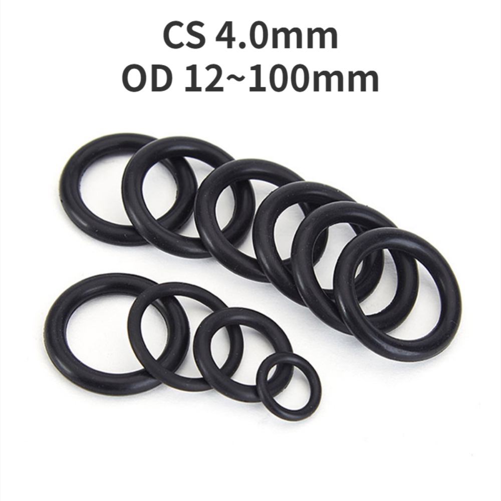 [LS] Sealing Ring O-Ring Round Rubber Gasket OD16-100mm CS4.0mm ...