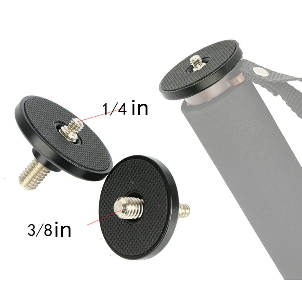 FEICHAO Universal Round Mounting Plate 1/4 to 3/8 Screw for SLR Camera ...