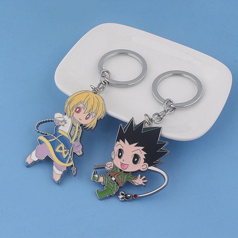 HUNTER x HUNTER Anime Metal Sleutelhangers Killua Zoldyck Kurapika Key ...