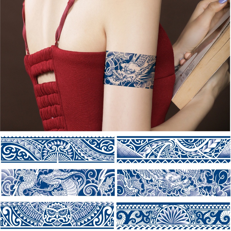Herb juice tattoo stickers totem arm loops leg loops waterproof ...