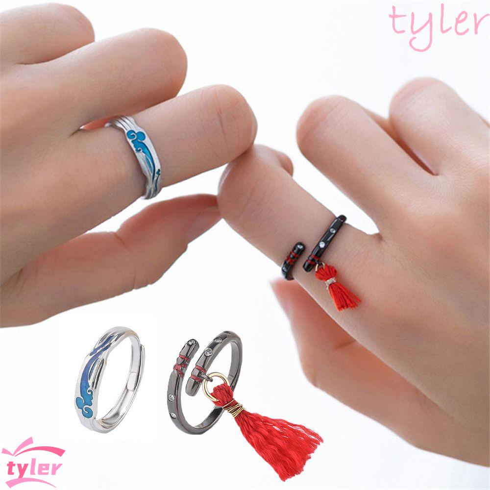 TYLER1 Wedding Korean Finger Rings Hanfu MDZS Cosplay Props Opening ...
