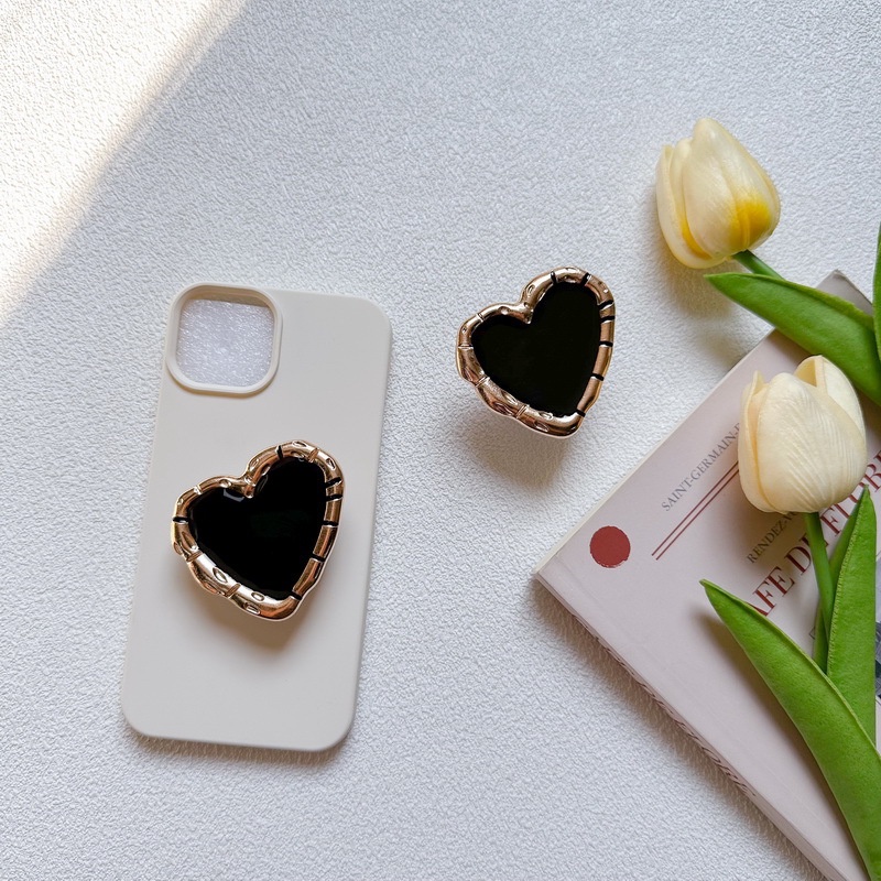 Metal Love Black Phone Grips Griptok Bracket Plain Phone Holder Grip ...