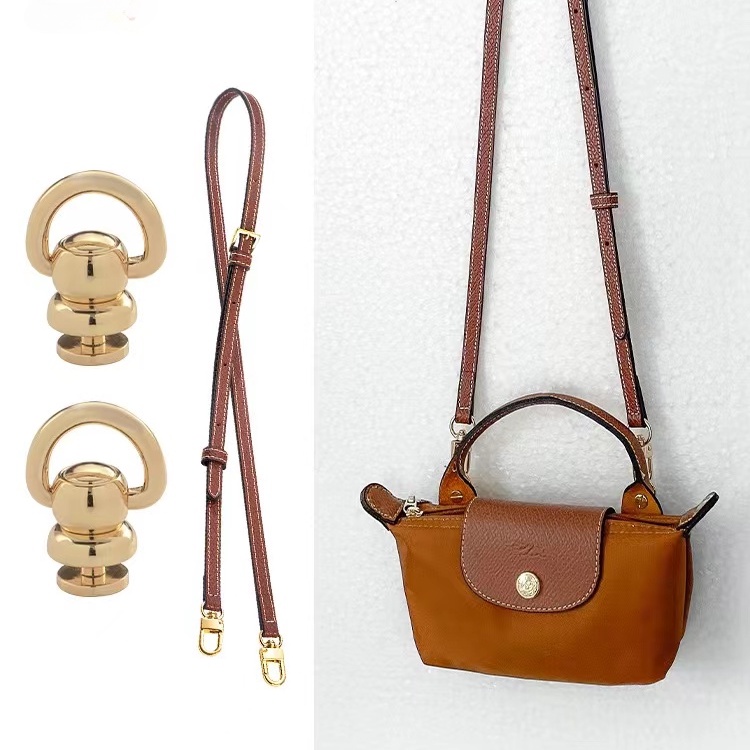 Longchamp Mini Bag DIY Transformation No Punching Rotary Nail with Ring ...
