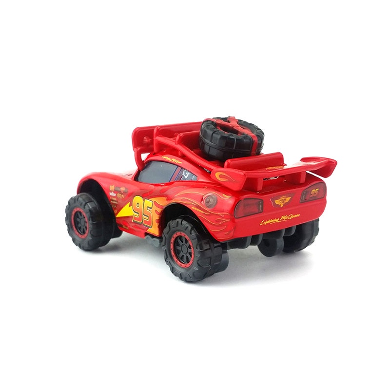 Pixar Cars 2 Red Off-road High Foot Lightning McQueen 1:55 Diecast ...