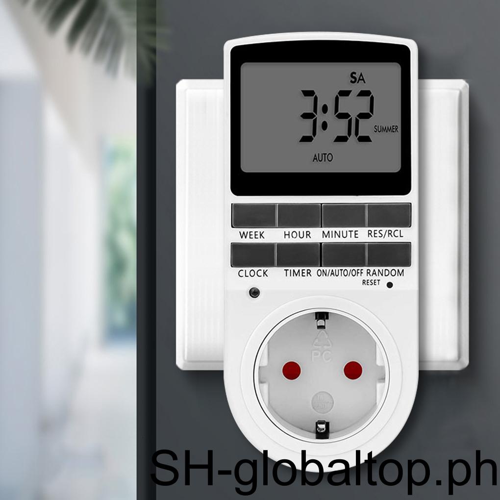 12/24 Hours/7 Days Electronic Digital Timer Switch Outlet Programmable ...