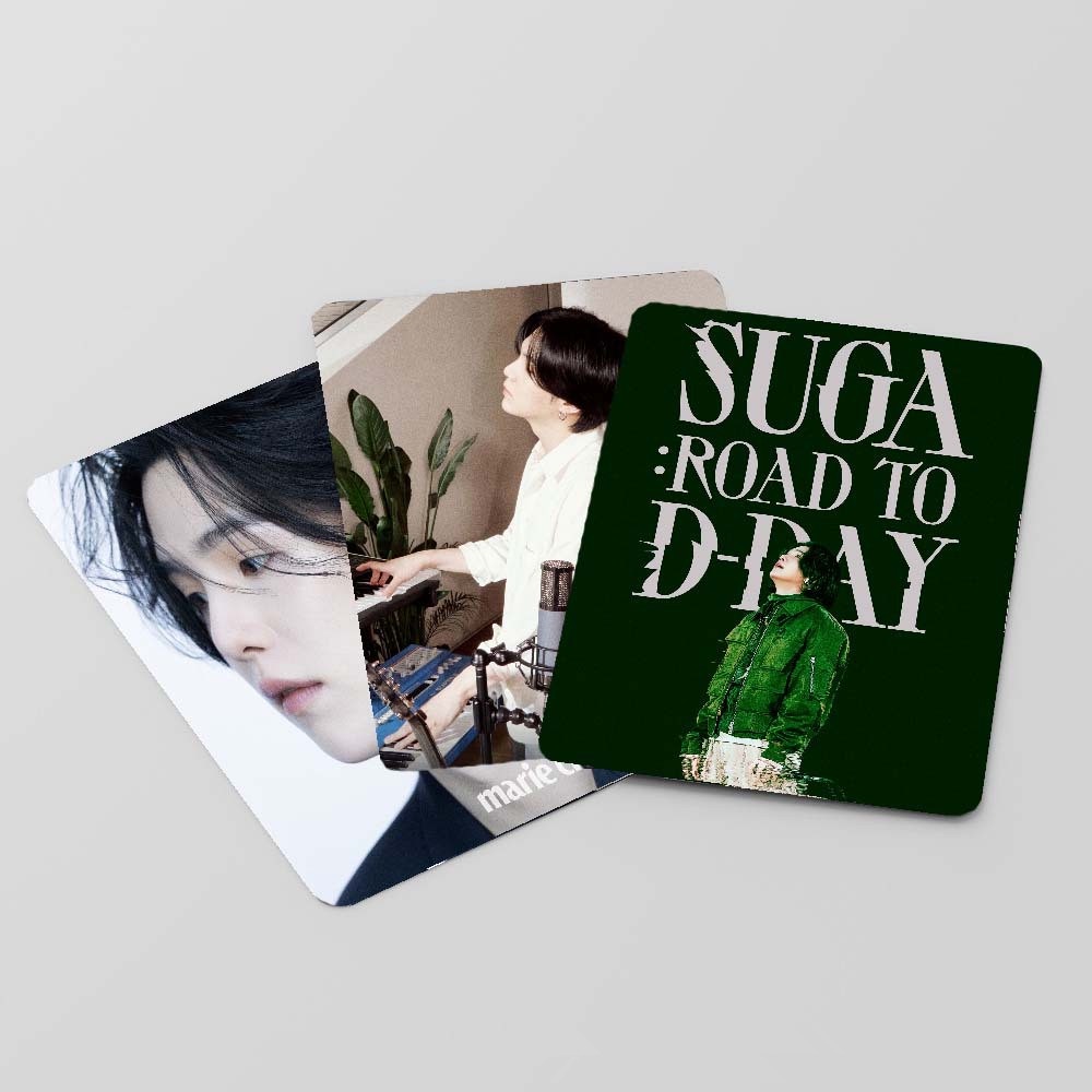 55pcs/box SUGA Album Road To D-Day Photocards BT-S Lomo Cards s Kpop ...