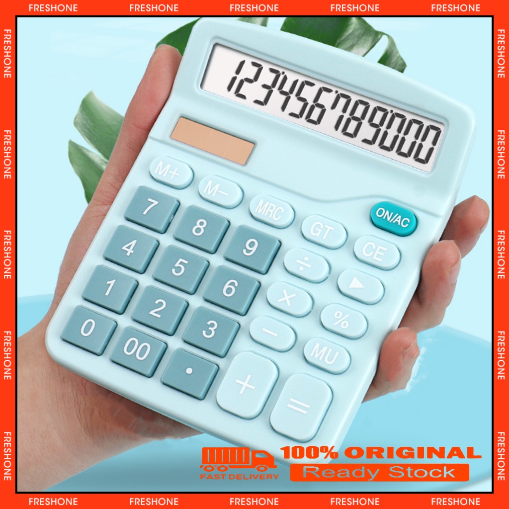 FreShone- Compact Mini Mini Calculator Office Supply 12 Digits Display ...