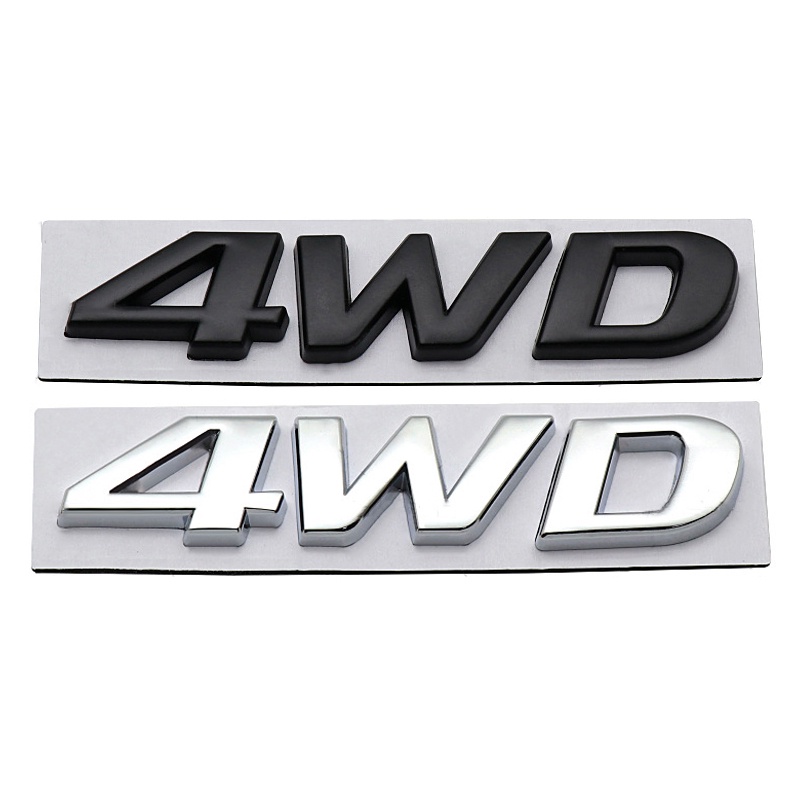 Modified 4WD Car Rear Emblem Sticker Auto Trunk Decorative Badge Decal ...