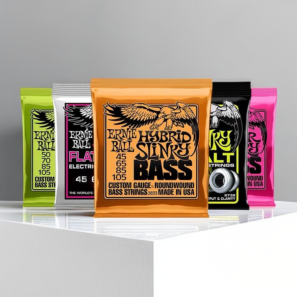 Ernie Ball Nickel-Plated EB Electric Bass Strings 4-5 Heavy Metal Rock ...
