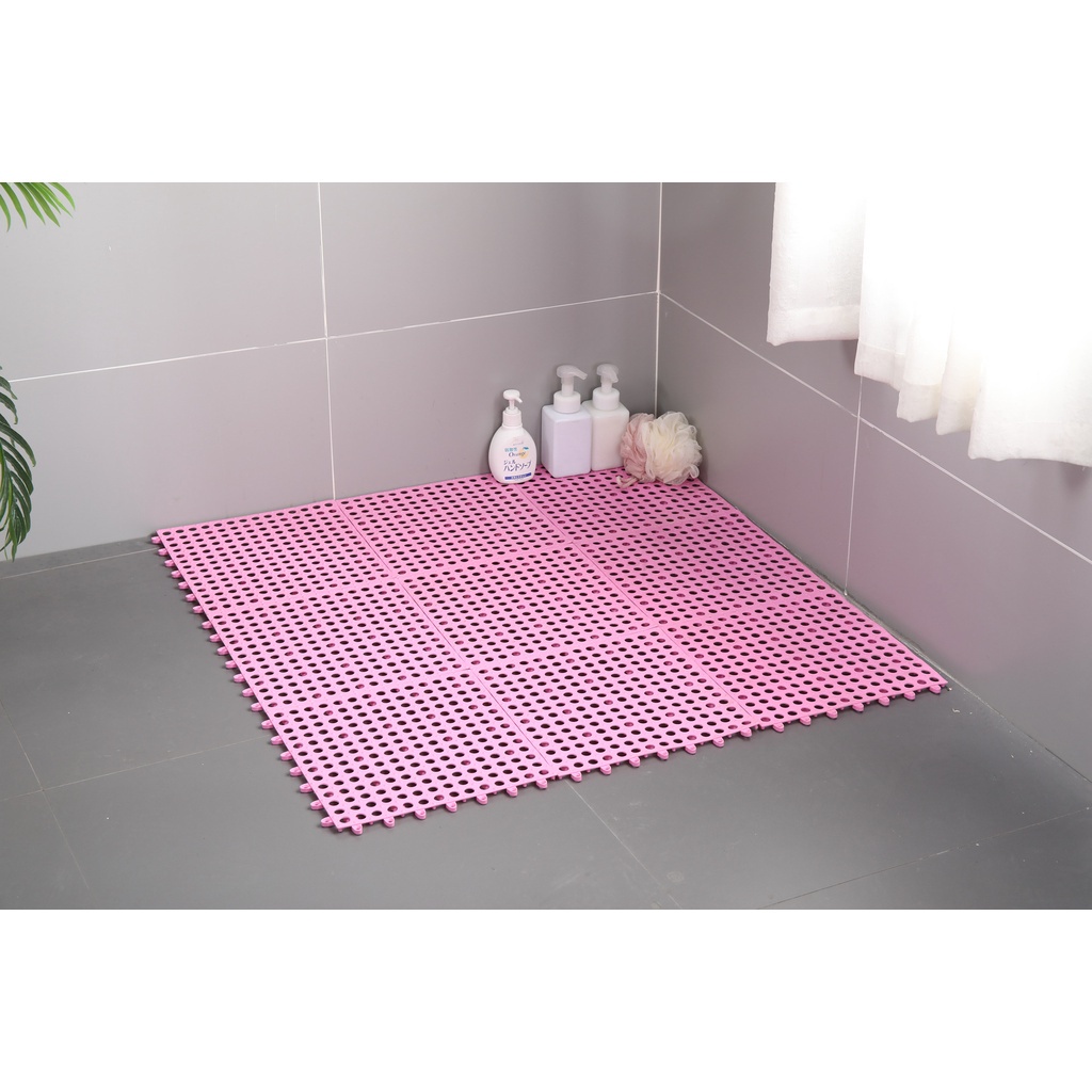 30x30cm Bathroom Non-slip Mats Splicing Floor Mat For Shower Mat Decor ...