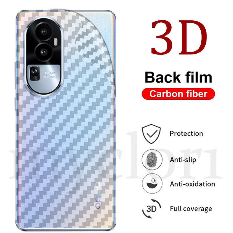 Carbon Back Stickers For OPPO Find X8 Reno 13 12F 11F 11 10 9 8T Reno13 ...
