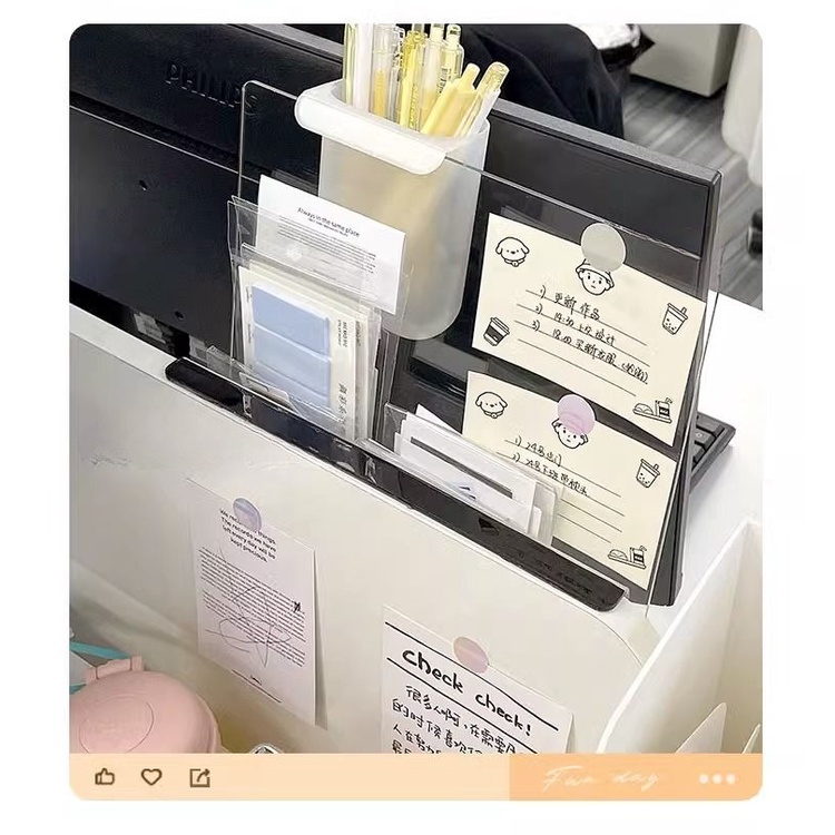 Deskside Note Board Work Position Handy Tool Desktop Memo Prompt Board ...