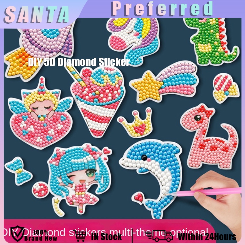 Children's Diamond Painting Sticker DIY Cartoon Mosaic Sticker by ...