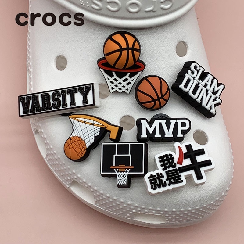 Crocs jibbitz shoe buckle basketball series hole shoe buckle Crocs ...
