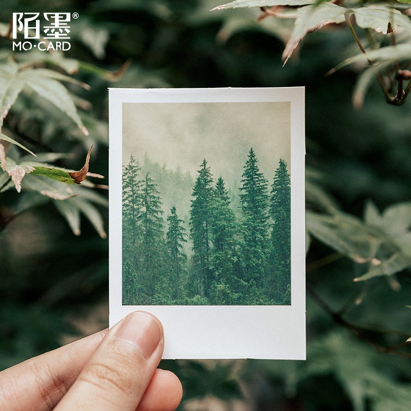 45pcs Romatic Nature Sence Square Stickers, Landscape Sticker Set Decor ...
