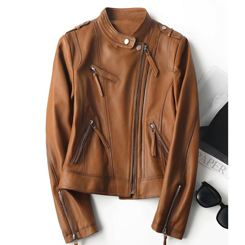 Girls Jacket Clothes Sheepskin Genuine Leather Small Leather Jacket ...
