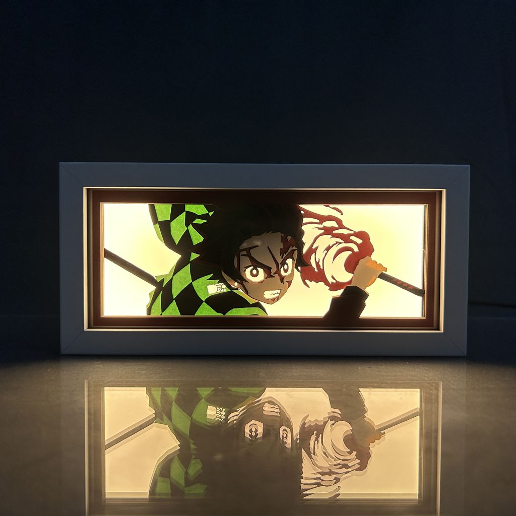 Anime Demon Slayer Light Box Home Creative Nightlight Manga Space ...