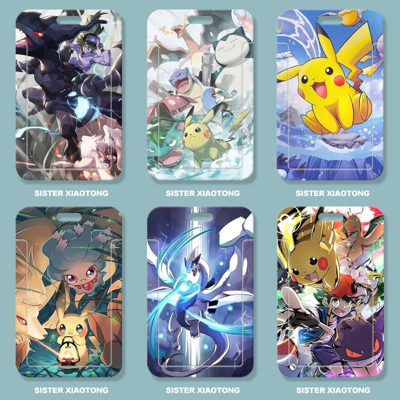 Pokémon Pokémon Pokemon Student Slide Card Holder Food Card Bus Card ID ...