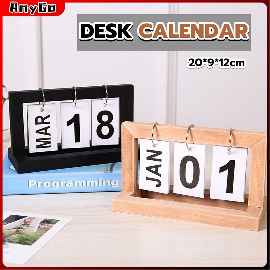 Desk Calendar Wooden Home Decoration Simple Style Room Decoration ...