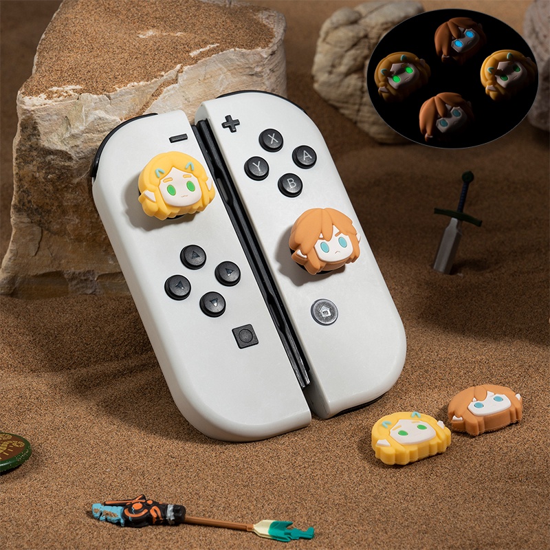 Cute Switch Thumb Grips Caps for Nintendo Switch Zelda, Soft Silicone ...