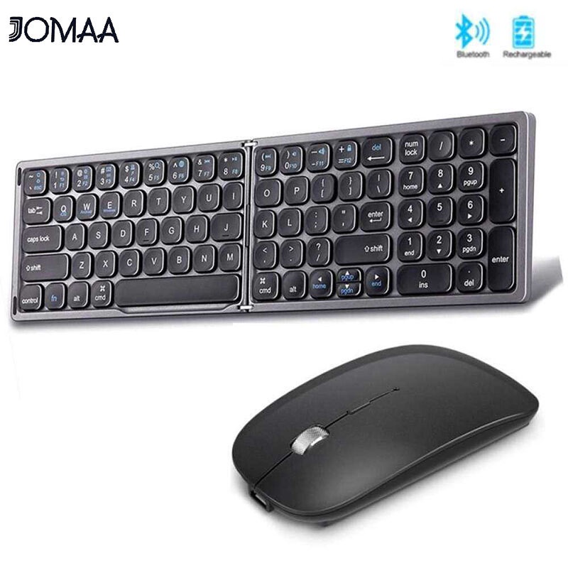 jomaa Portable Mini folding Wireless Bluetooth keyboard with Numeric ...