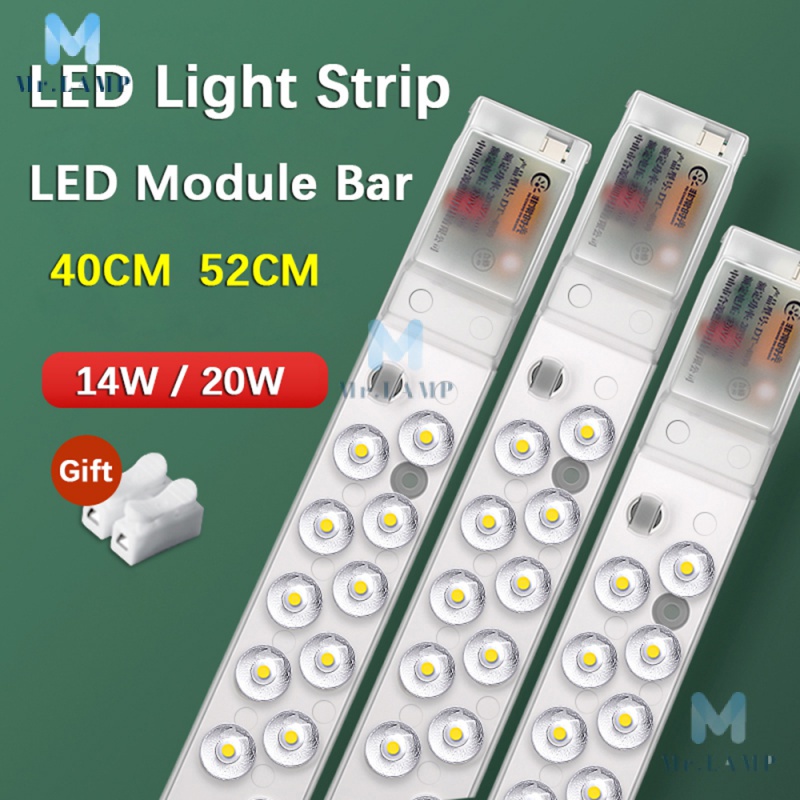 LED Bar Light Module 220V Ceiling Lamp Replacement LED Light Board 14W ...