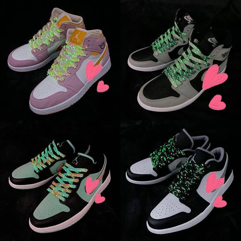 1 Pair 120cm Glow Gradient Speckle Reflective Lace Rope | Shopee ...