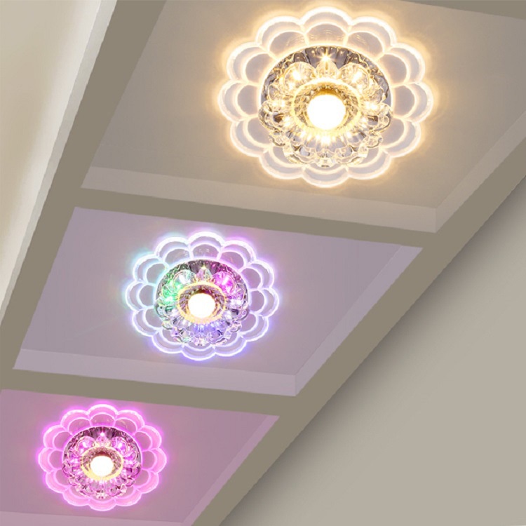 Modern Simple Downlight LED Crystal Aisle Light Corridor Living Room ...
