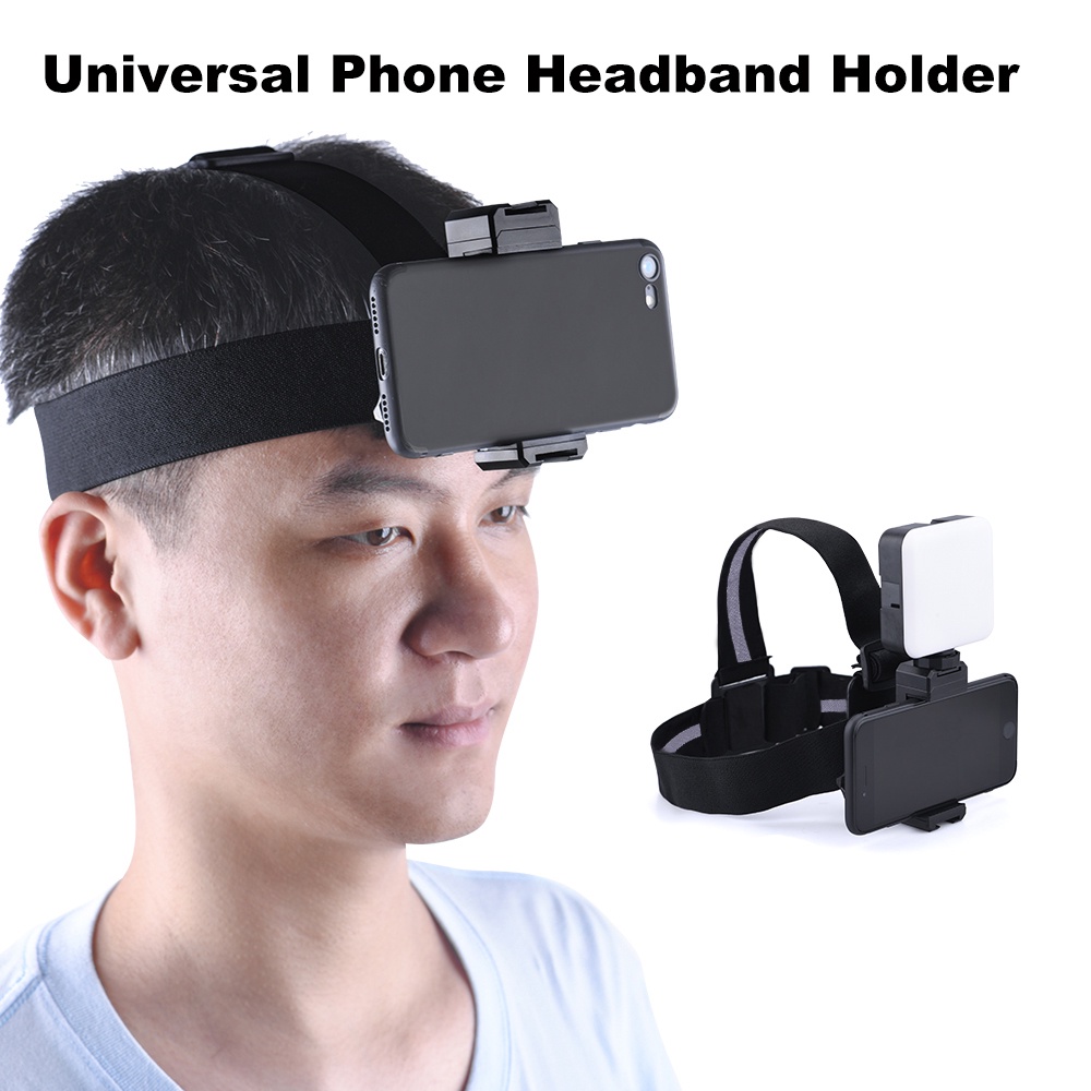 Universal Head Strap Mount Headband Holder With Mobile Phone Clip ...