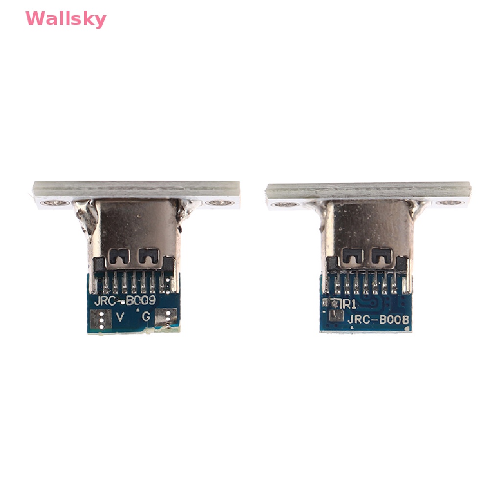 Wallsky> USB Jack Type-C 2Pin 2P 4P Waterproof Strip Line Of Solder ...