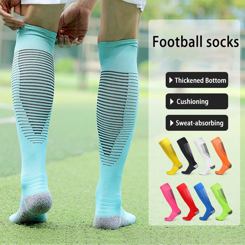 Men'S Adult Football Socks Soccer Match Training Non-Slip Long Socks ...