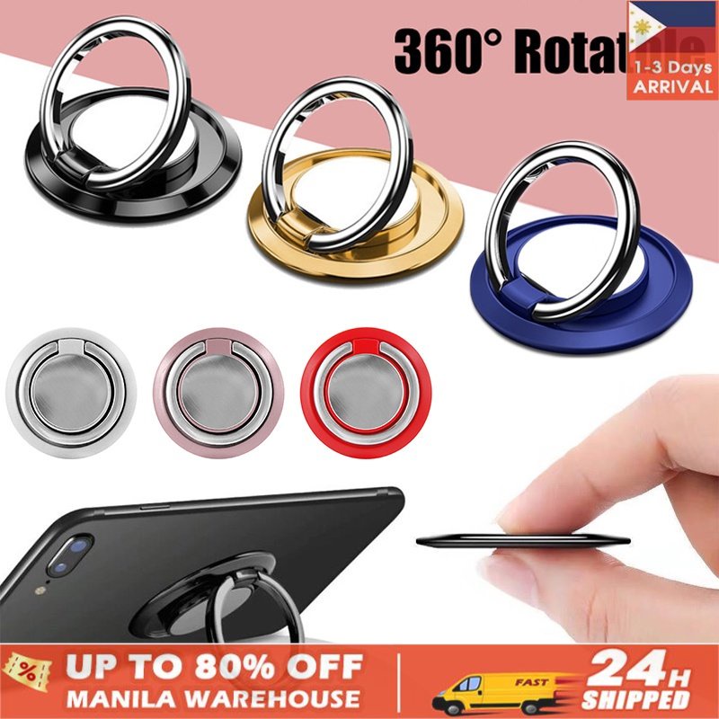 Universal Finger Ring Stand Grip 360 Degree Rotating Magnet Mount Phone ...