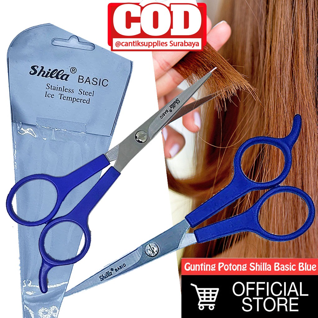 Shilla BLUE PROF SCISSORS / SHILLA BASIC CLUE SCISSORS | Shopee Philippines