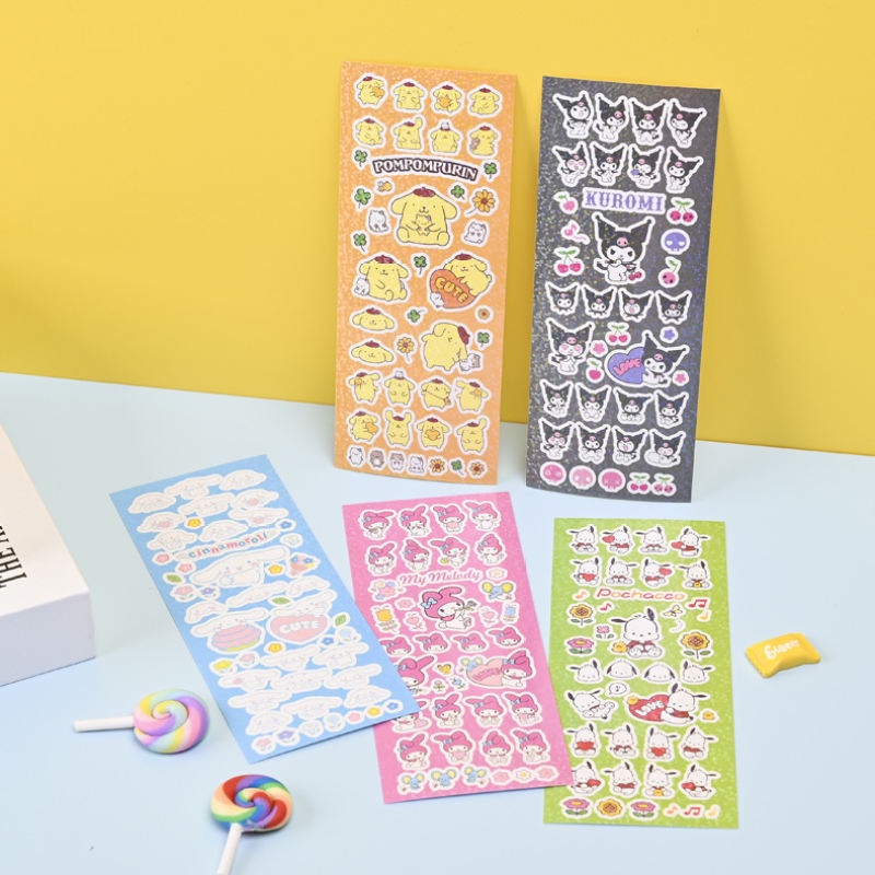 Cartoon Sticker Laser Notebook Sticker Cuckoo Card Sticker Sanrio DIY ...