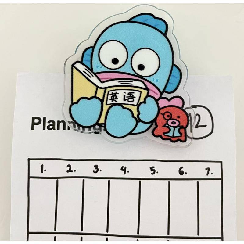 Anime Sanrio Kawaii Cartoon Acrylic Paper Clip Decorative Bookmark ...