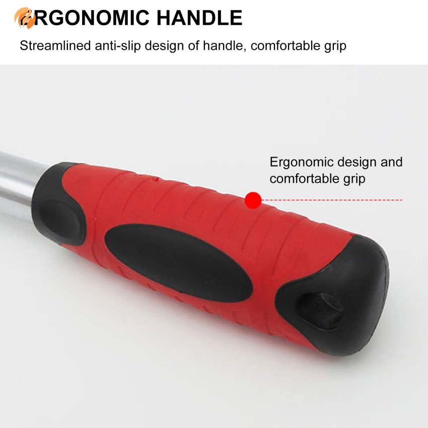 72-Tooth Adjustable Socket Ratchet Wrench 1/2" 3/8" 1/4" Extendable ...
